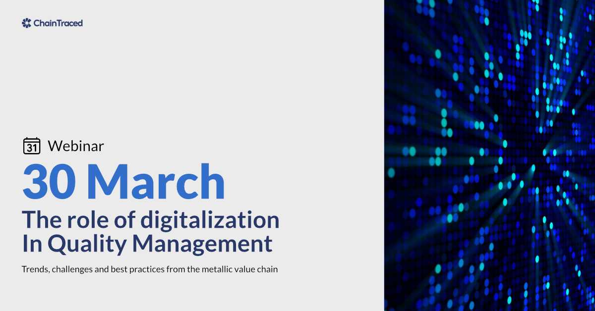Webinar - The role of digitalization in Quality Management